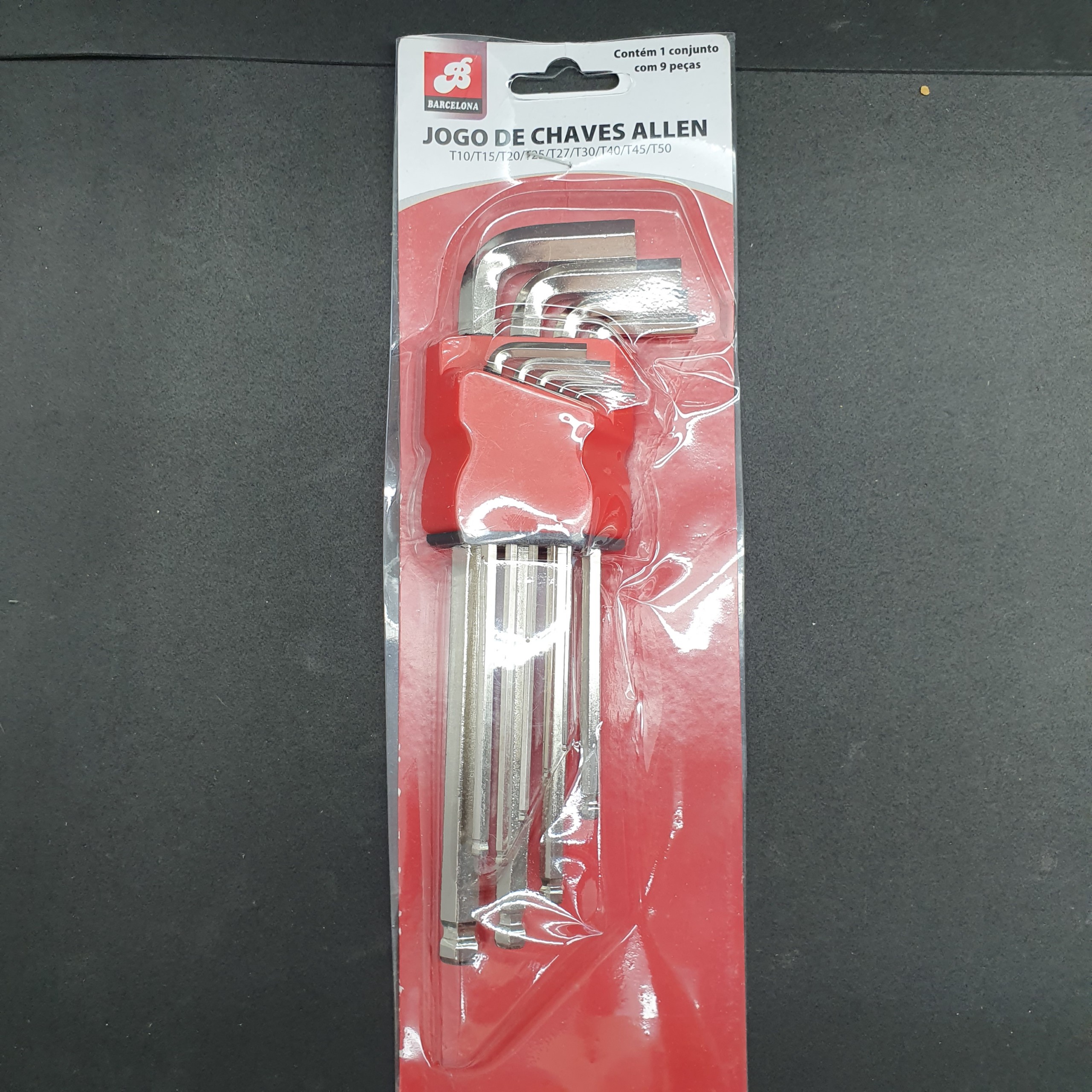 Jogo Chave Allen Longa T10 á T50 9 Peças Barcelona - Lembrei Que Tem